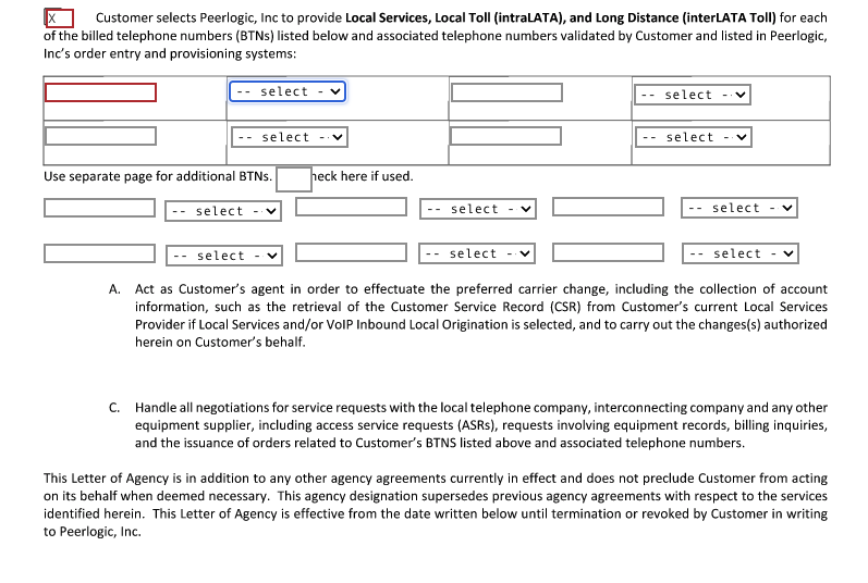 How To Fill Out an LOA – Peerlogic Support