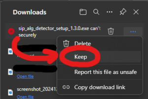 SIP ALG Detector – Peerlogic Support